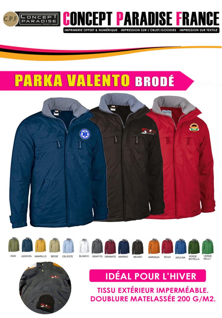 Parka Valento Brodé - Concept Paradise France